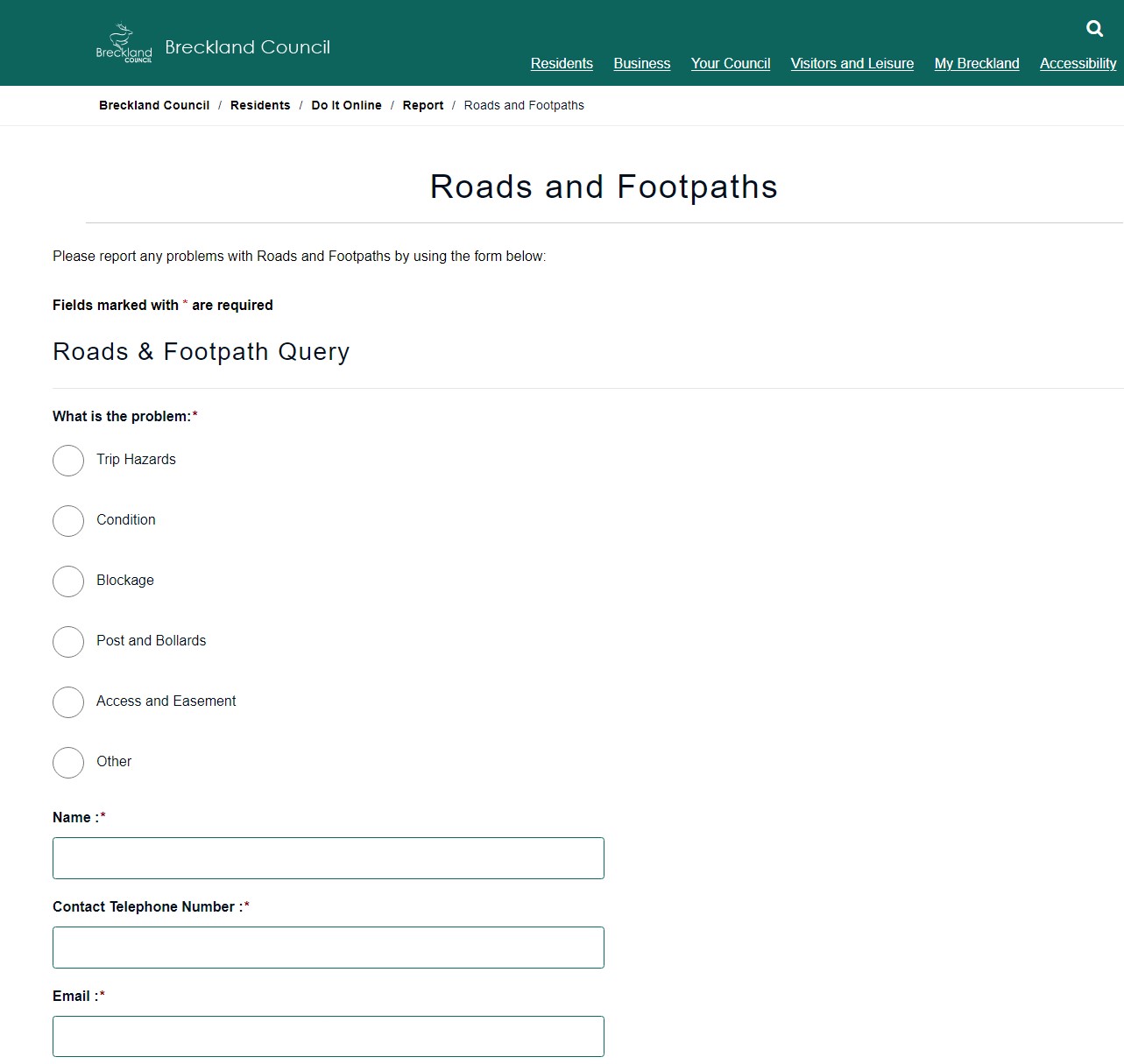 Foot Paths – Colkirk Parish Council
